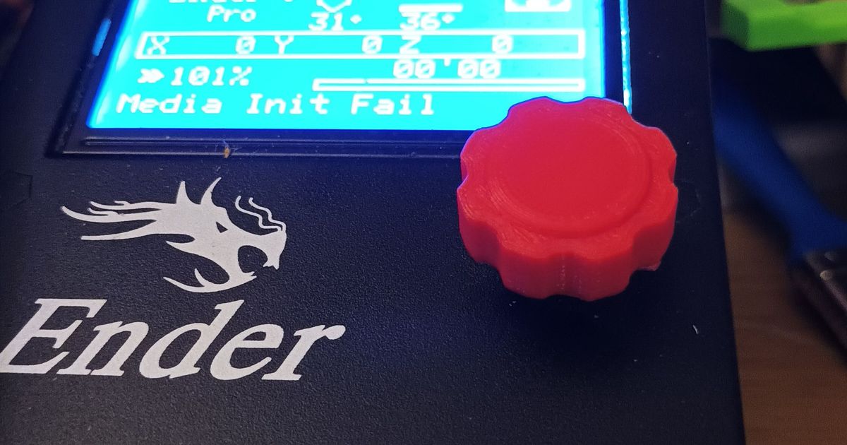 Rotary Encoder knob Gear Style 1 by Meganoodle | Download free STL ...