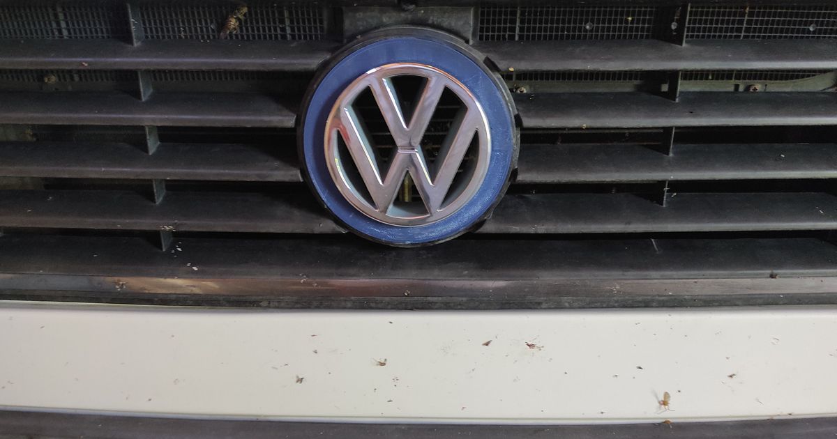 VW Emblem adapter 95mm to 113.5mm by Xadro | Download free STL model ...