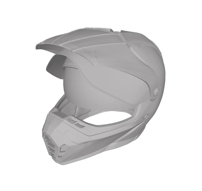 Motorcycle helmet icon by Openair | Download free STL model ...