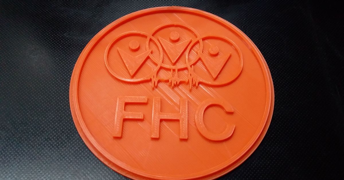 FHC Logo Coaster by Mark | Download free STL model | Printables.com