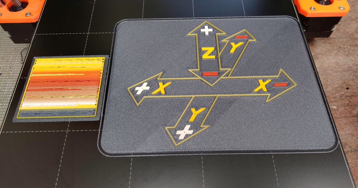 XYZ Axis sign for CNC Mill by MechLink | Download free STL model ...