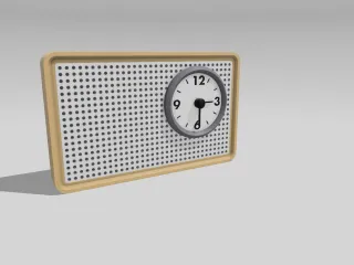 Classic Radio Clock by whatthefilament | Download free STL model ...