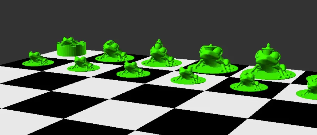 Tree Frog Chess Set by Steve DeGroof | Download free STL model ...