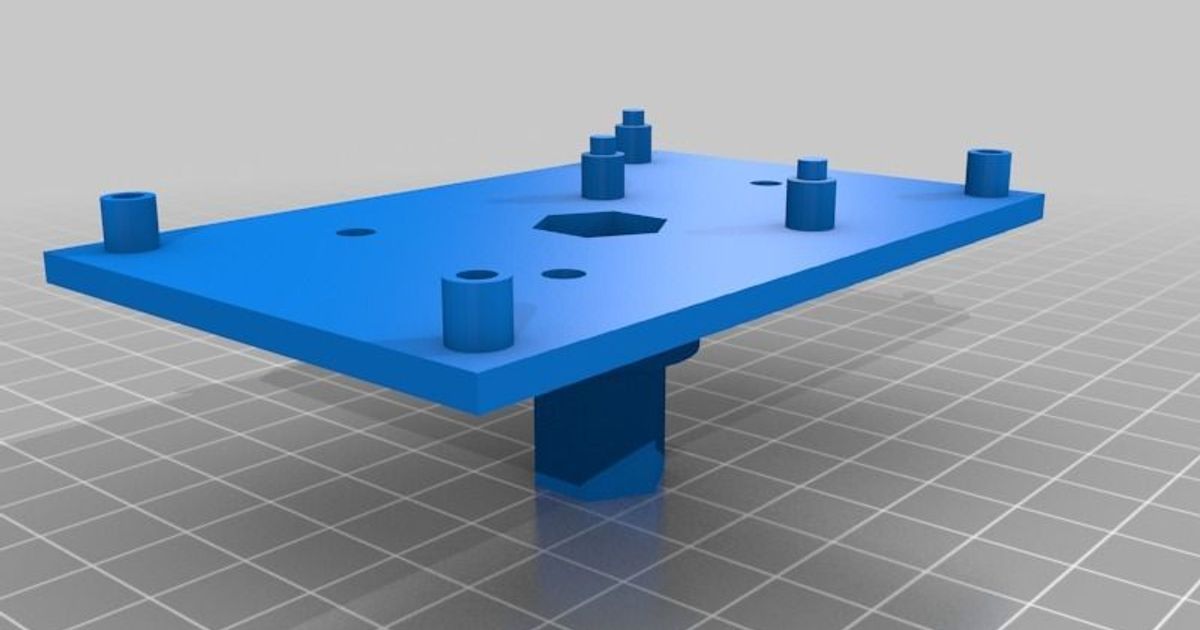 RichRap 3DR RAMPS 1.4 mount using 8MM threaded rod and M8 nut by Mitch ...