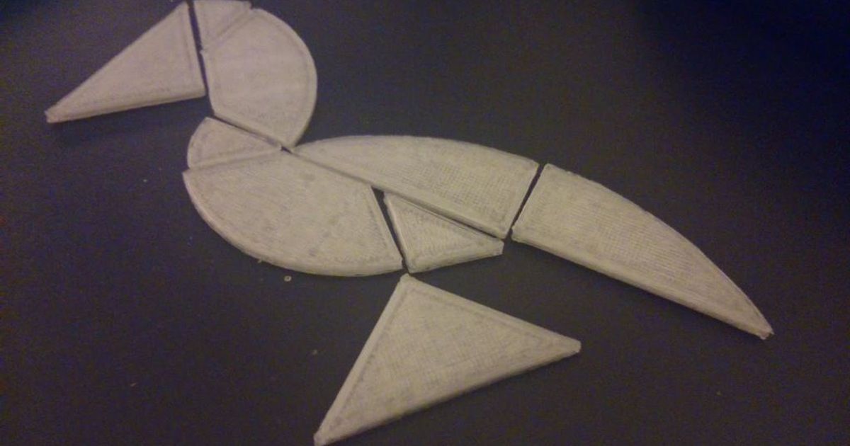 Egg Of Columbus Tangram Puzzle By Cash Lo Download Free Stl Model