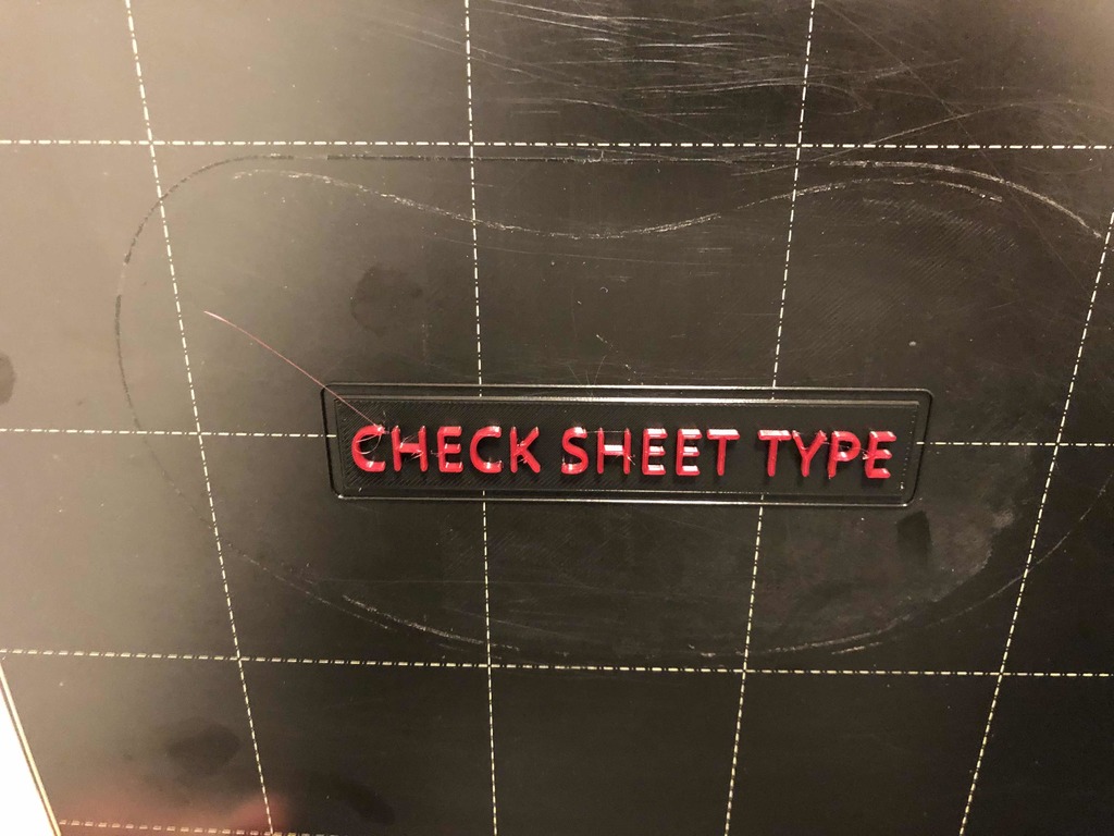 Check Sheet Type Sign by Darrenph1 | Download free STL model ...