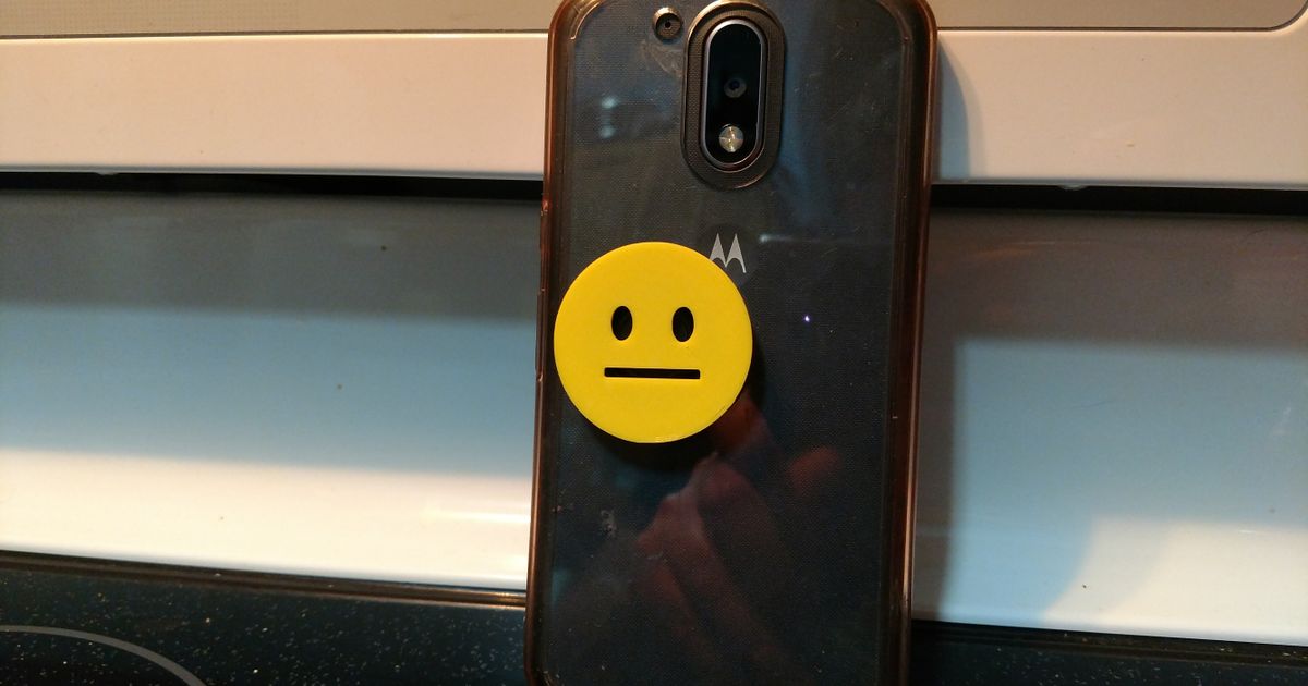 Popsocket Emoji Face Plates by Riskable | Download free STL model ...