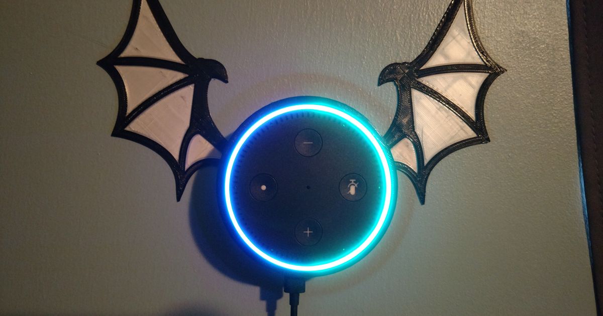 Echo Dot Bat (Wall Mount) by Riskable | Download free STL model ...