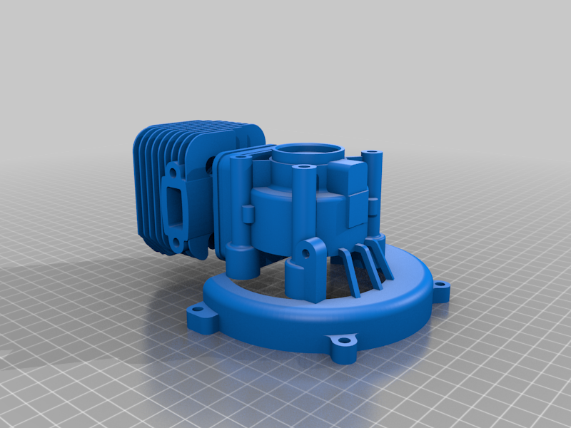 Zenoah Cylinder Head by Apache64 | Download free STL model | Printables.com