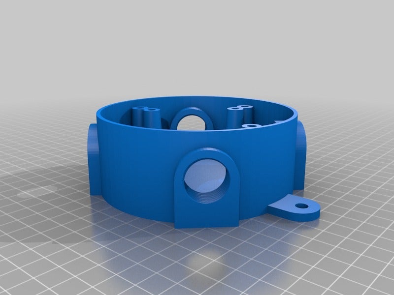 Four (4) Inch Round Electrical Junction Box by Riskable | Download free ...