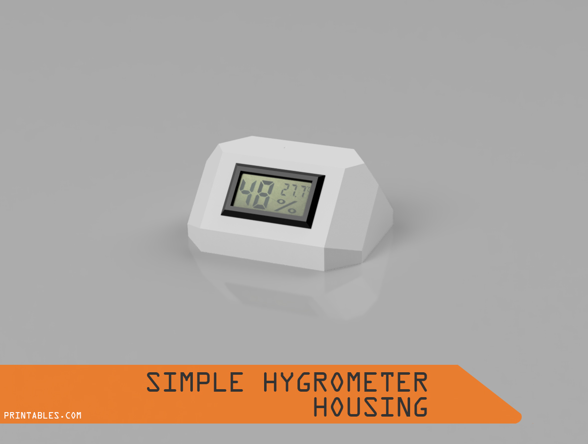 Simple Hygrometer Housing by Nils Kal | Download free STL model ...