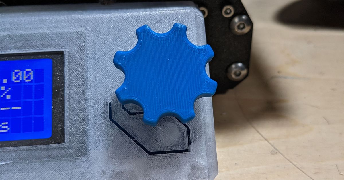 Hand Knob for Prusa LCD Controller by layer.works | Download free STL ...