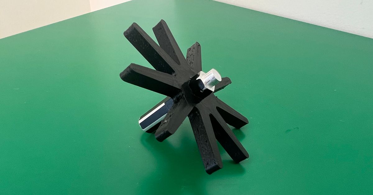 3 inch flex star wheel by Cole Herber | Download free STL model ...