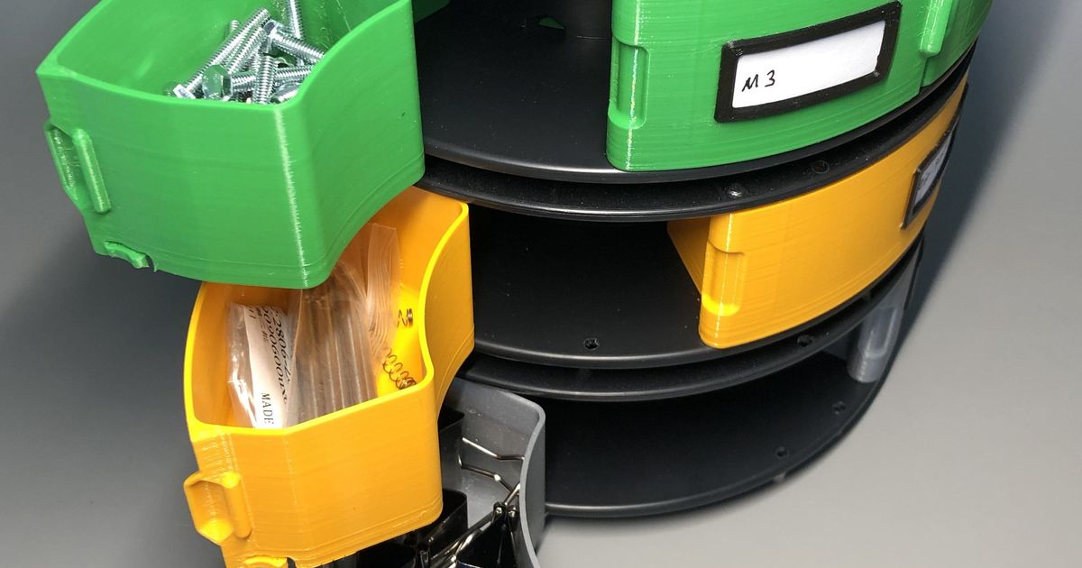 Spool Organizer - Closing, Stackable and Customizable by Dario Cairoli ...