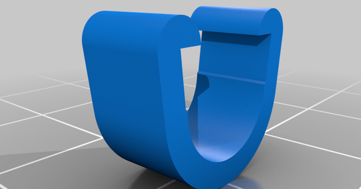 Cable housing clip by aiber | Download free STL model | Printables.com