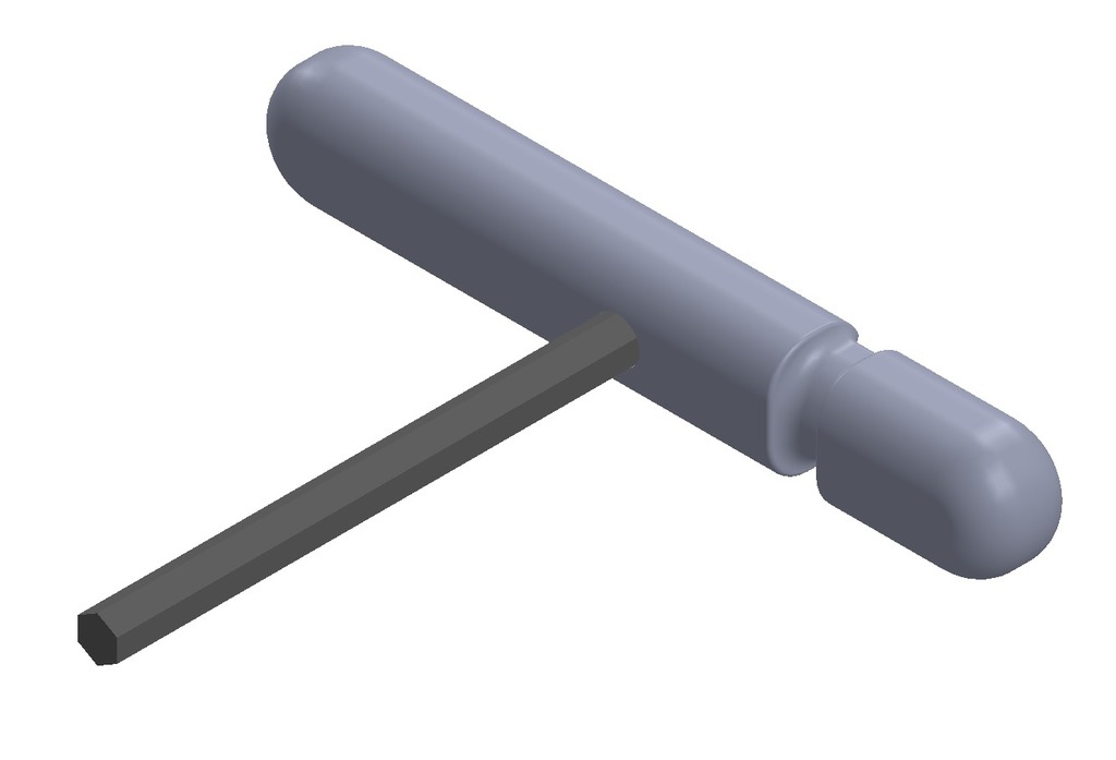 5 mm hex key T-handle by aiber | Download free STL model | Printables.com