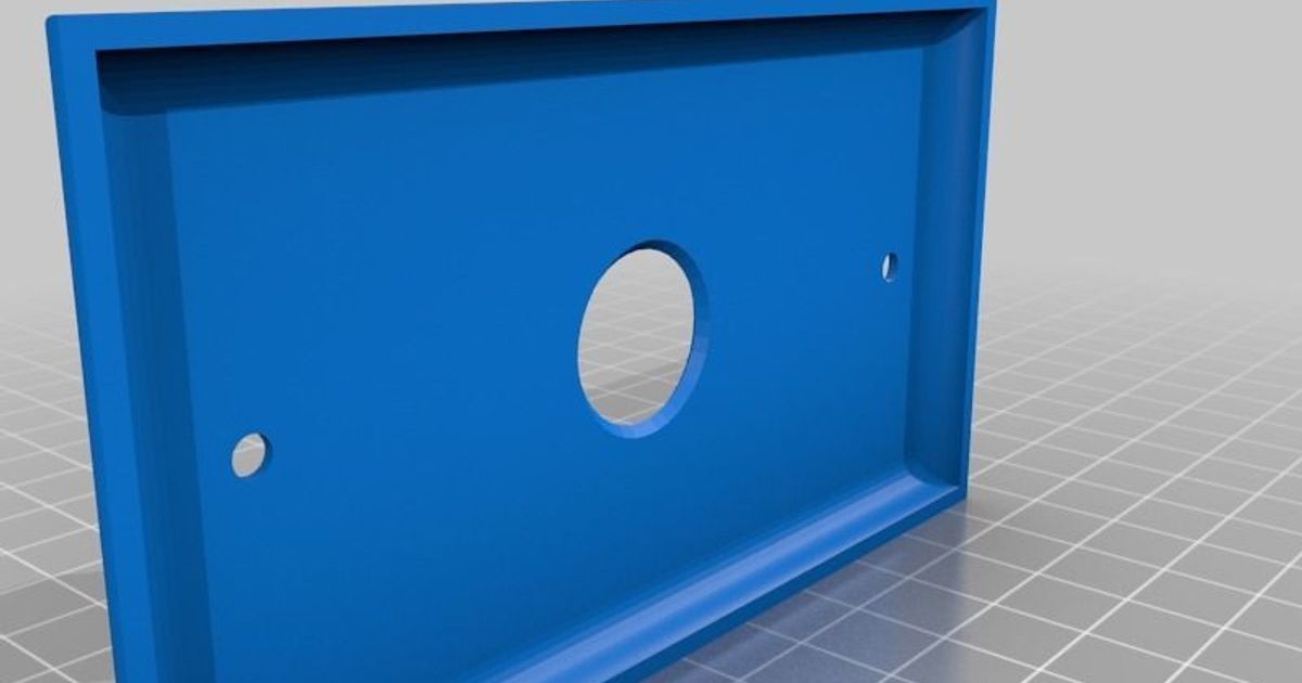 Wall outlet ethernet pass-through cover by aiber | Download free STL ...