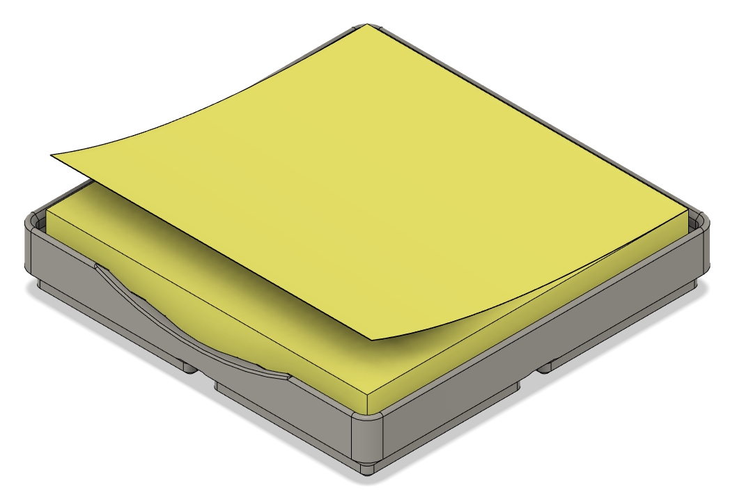 Standard Post-It Note Tray - Gridfinity by Phantom Smithy | Download ...