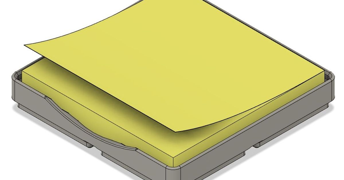 Standard Post-It Note Tray - Gridfinity by Phantom Smithy | Download ...