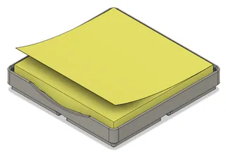 Post it note tray by stefi01 | Download free STL model | Printables.com