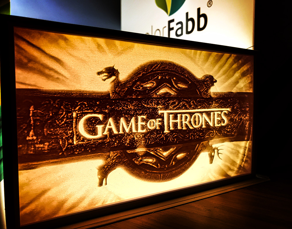 Game of Thrones Title Card Lithophane par RetromanIE | Téléchargez ...