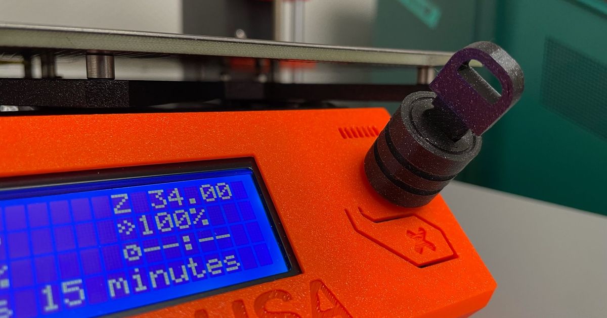 Prusa display knob - Lock and key by PrintingForFun | Download free STL ...