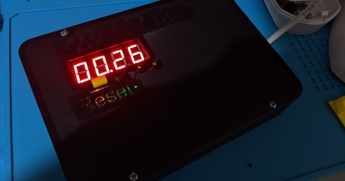 Rpi Dead Man Alarm (RDMA) Raspberry Pi Hat Case by SkullKill | Download ...