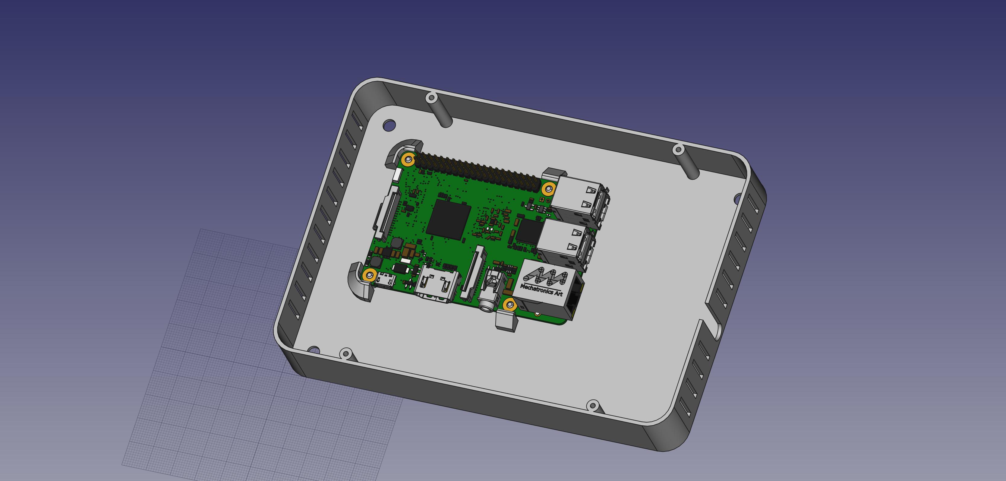 Rpi Dead Man Alarm (RDMA) Raspberry Pi Hat Case by SkullKill | Download ...