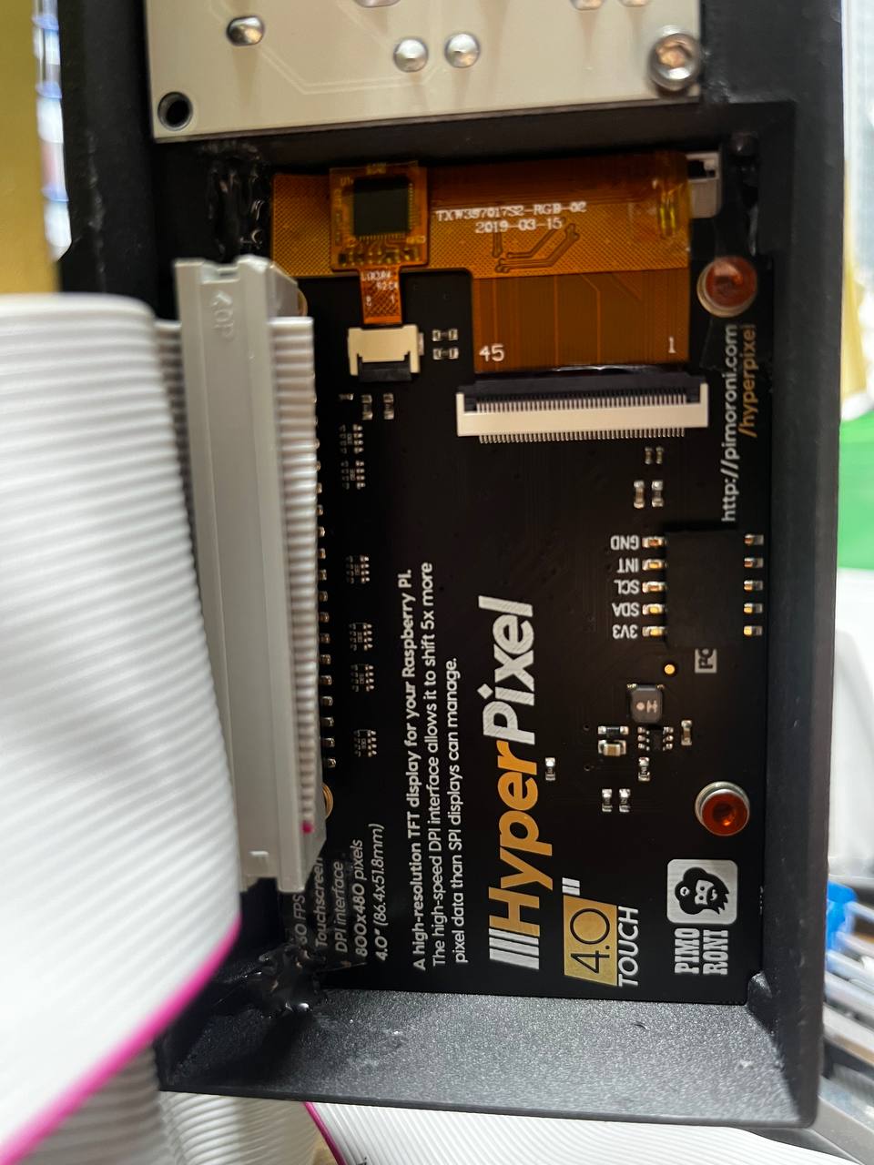 LCD + Hyperpixel 4" touchscreen cover (BEAR VERSION) by INVESTEGATE | Download free STL model ...