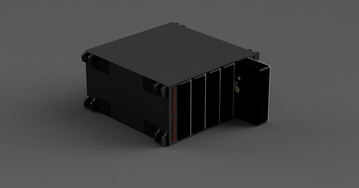 Mini ITX Modular NAS - 3.5 HDD Module by TooManySecrets | Download free ...