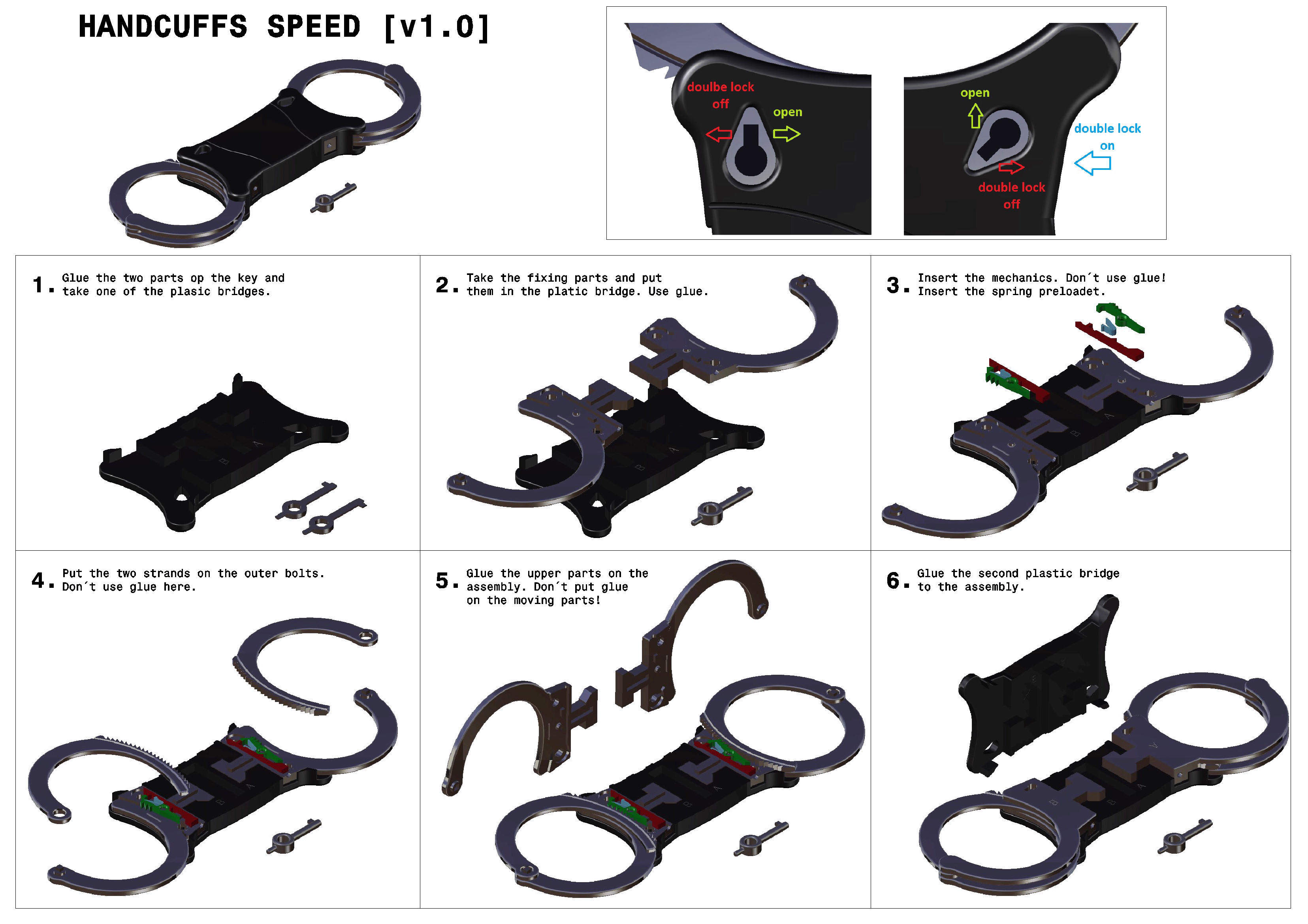 Fixed speed handcuffs by printcuffs | Download free STL model ...