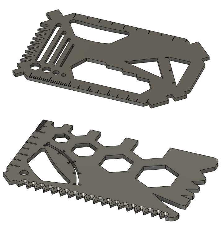 Another Flat/Wallet/Credit Card Multitool [2x] by InventorIan ...