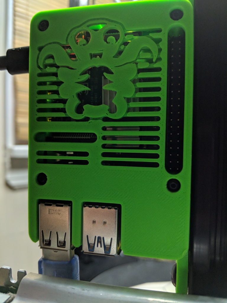 Raspberry Pi 3 B/B+ & 4B case with OctoPrint Logo by ArtieH | Download ...