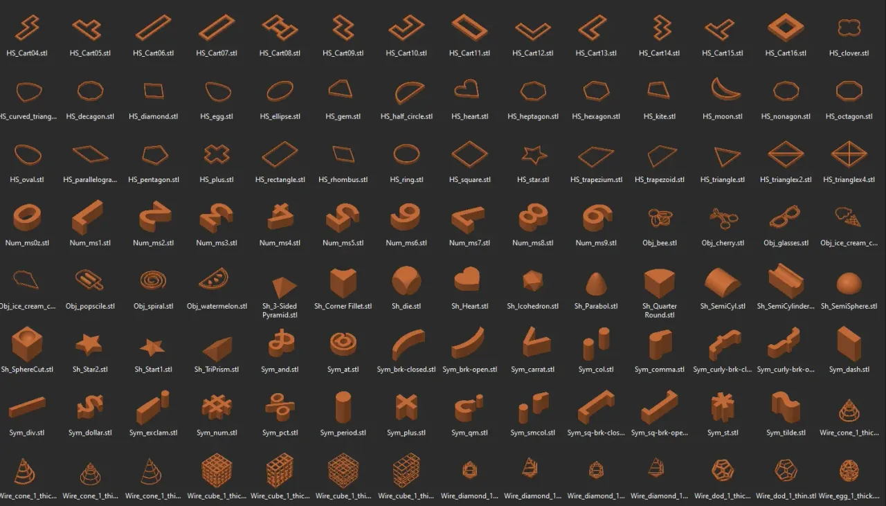 Gallery Shapes for PrusaSlicer by Jamehz | Download free STL model | Printables.com