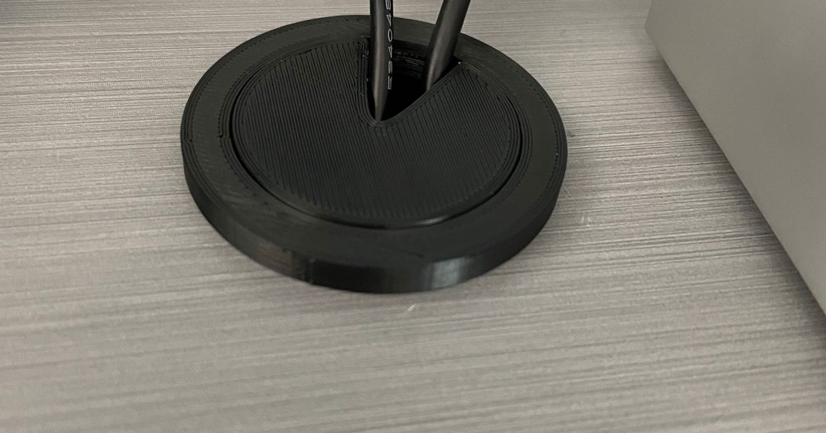 Shelf Cable Pass-through by Patman86 | Download free STL model ...