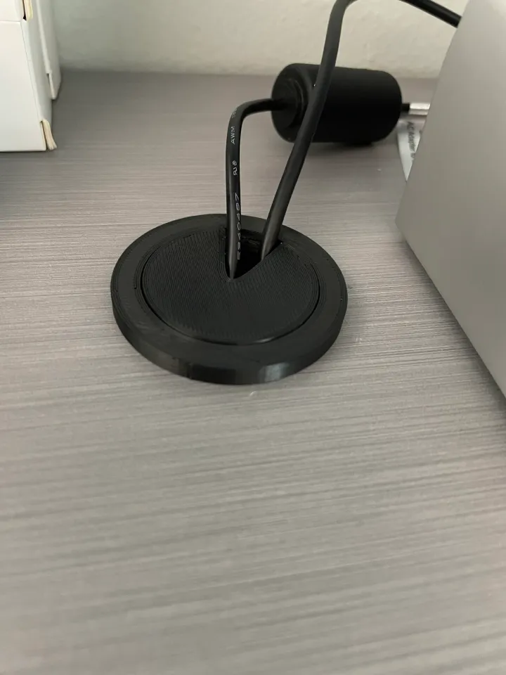 Shelf Cable Pass-through by Patman86 | Download free STL model ...