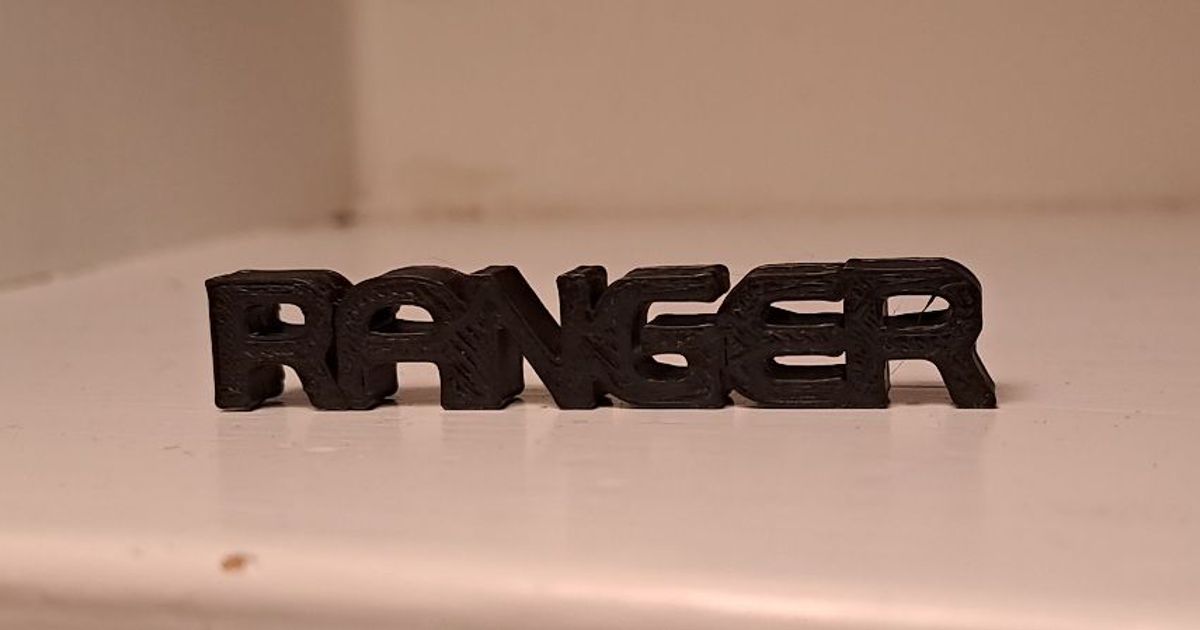 Ford Ranger Logo (international) by Mackanz | Download free STL model ...