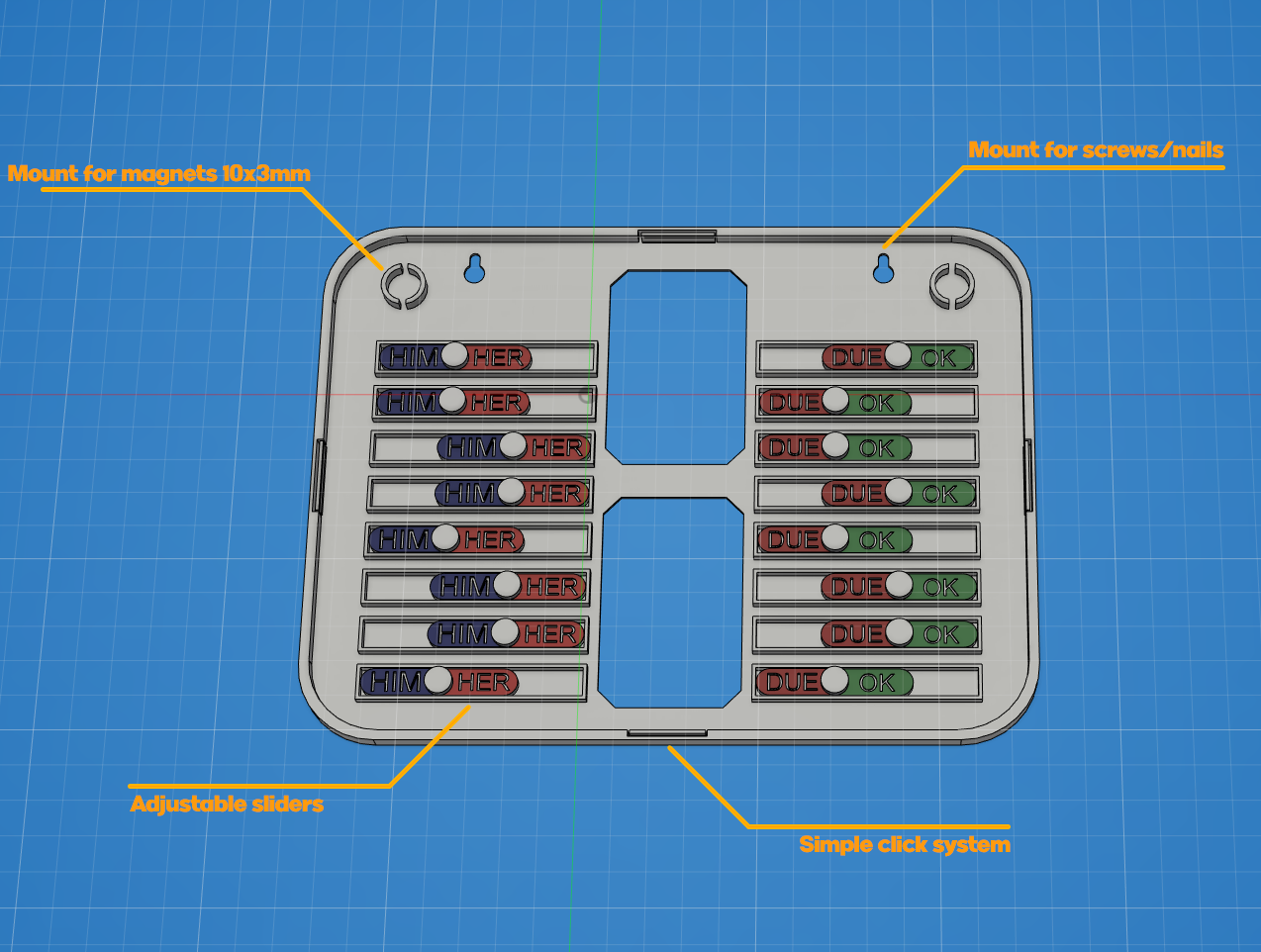Household Task Planner by Nils Kal | Download free STL model ...