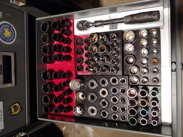 1/2" Socket Drawer Organizer by loserish | Download free STL model ...