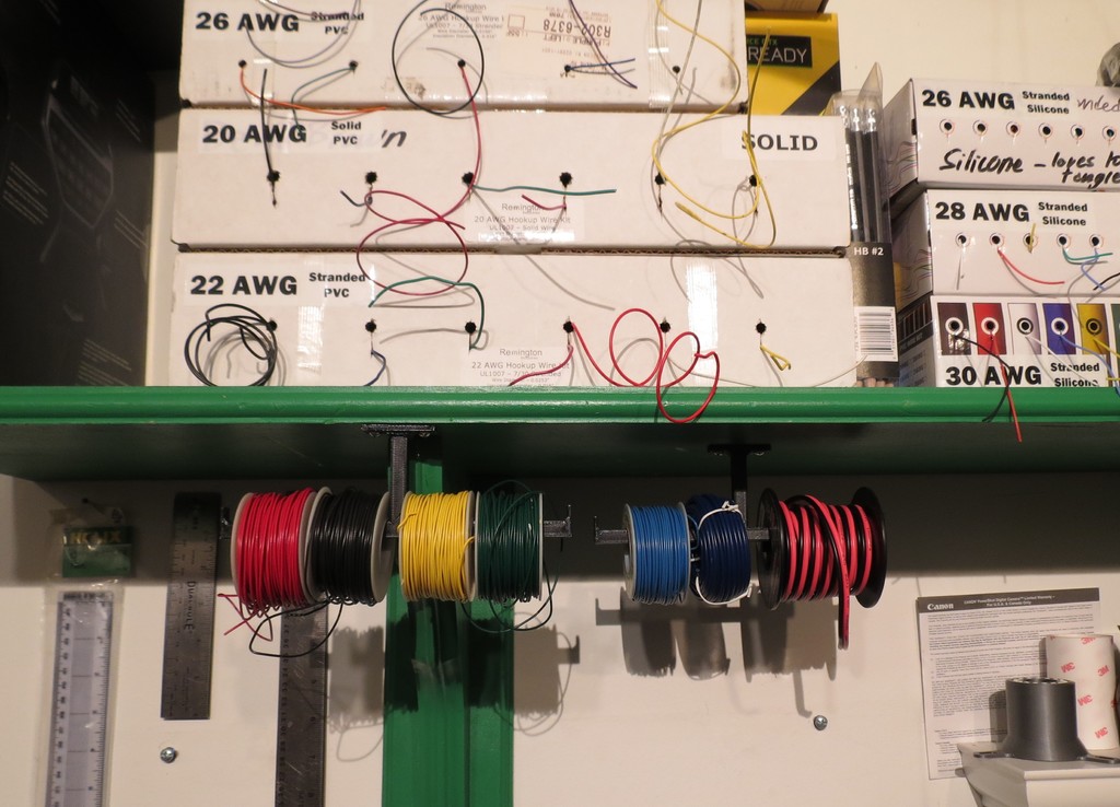 Wire spool under-shelf hanger by David H. Brown | Download free STL ...