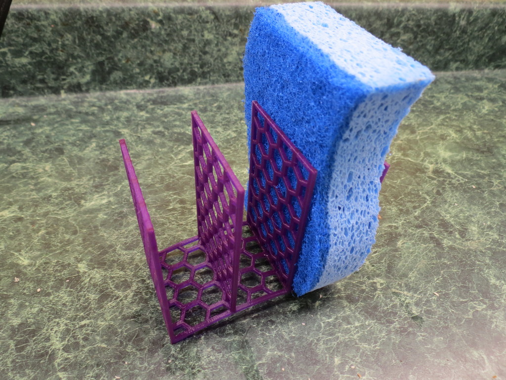 Hex mesh sponge holder by David H. Brown | Download free STL model ...