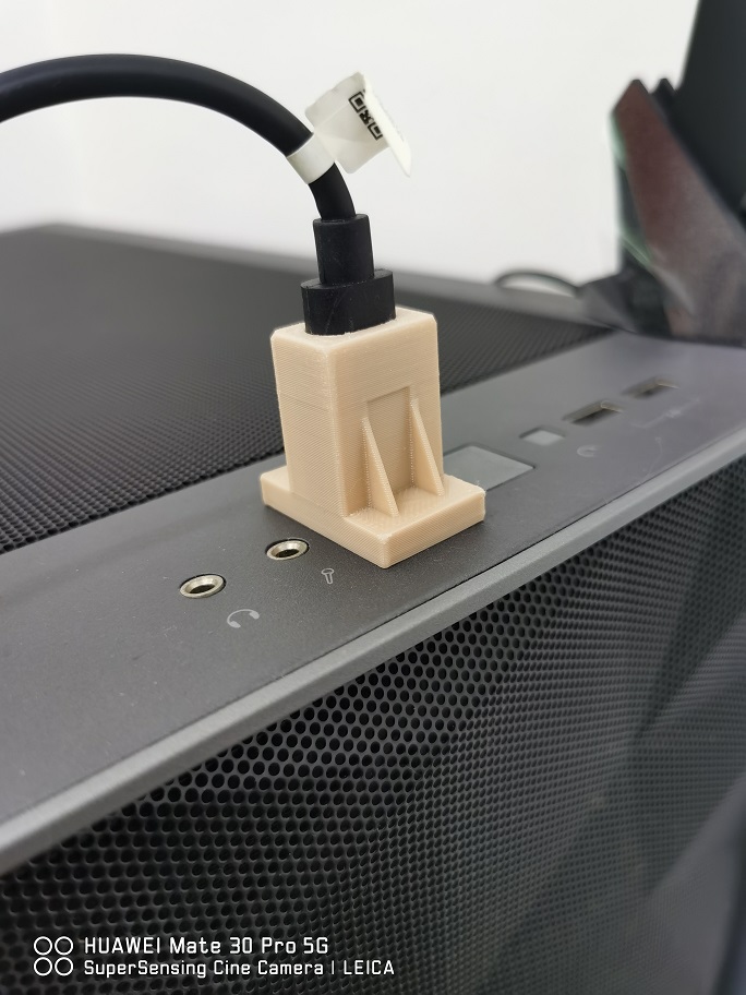 Oculus Link USB C Strain Relief by neocyke | Download free STL model ...