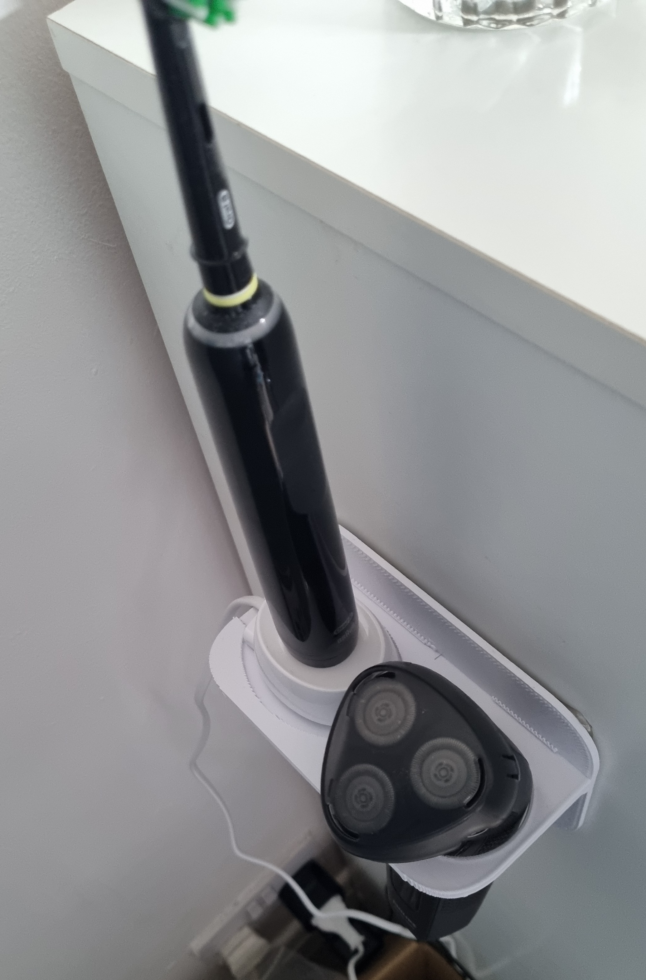 Toothbrush Charger & Shaver holder shelf by George Osgerby | Download ...