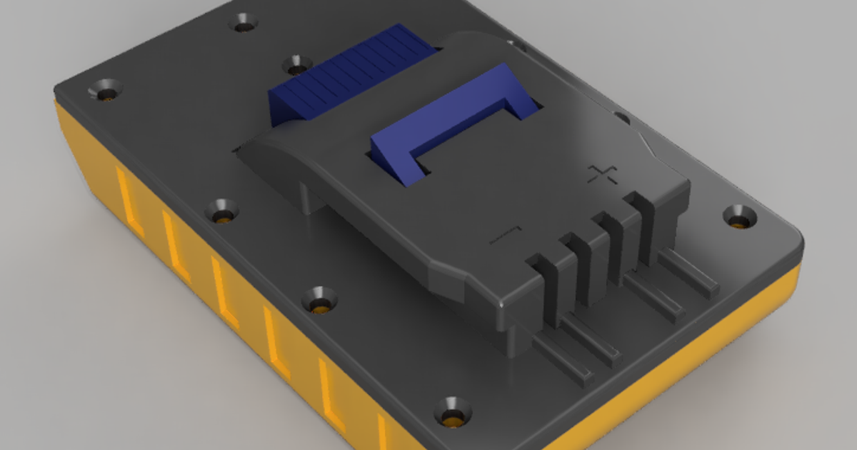 adapter new dexter 20v to old dexter 18v by furperson | Download free ...