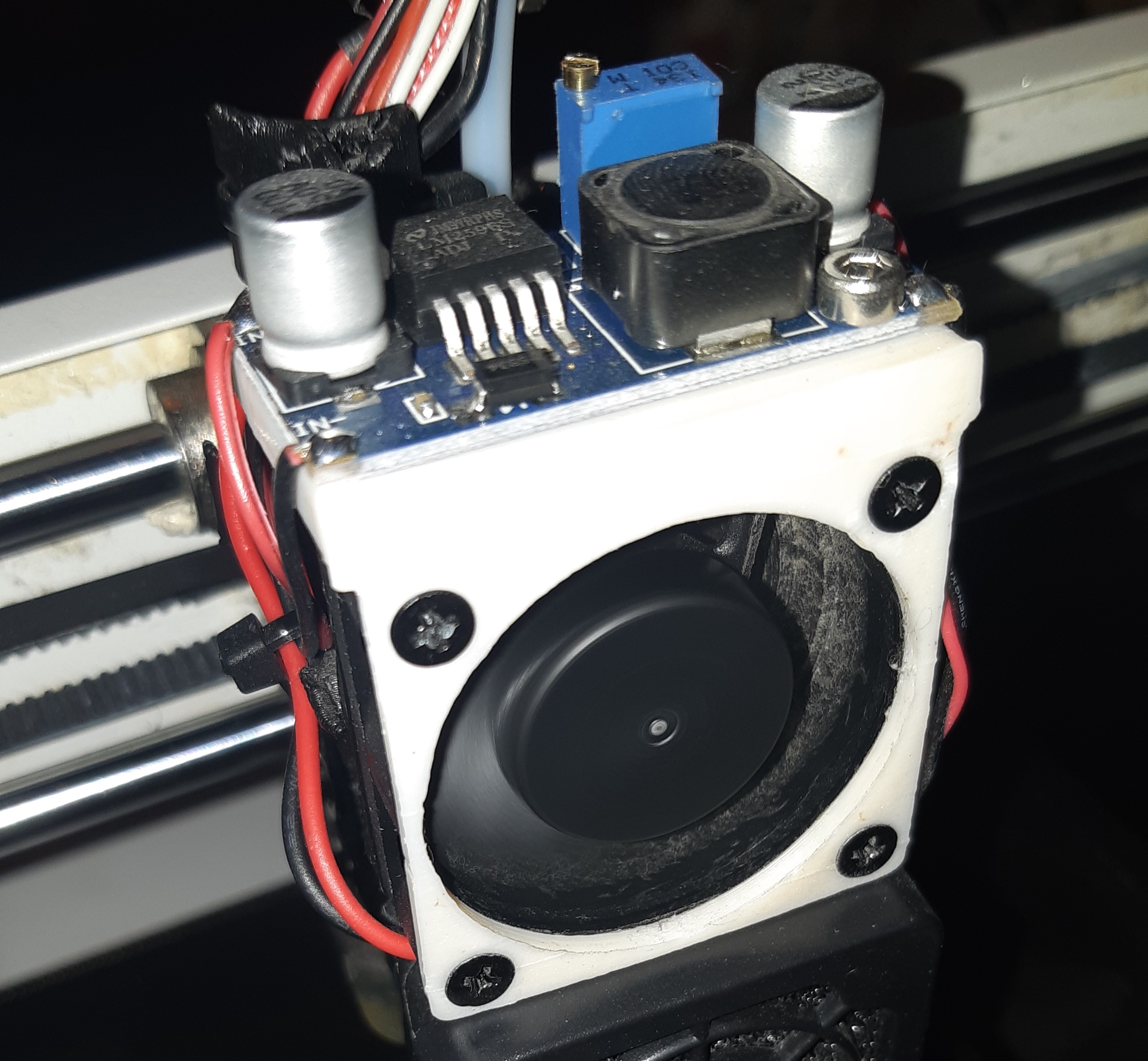 LM2596 base for 40mm fan by Anastasios Athanasiadis | Download free STL ...