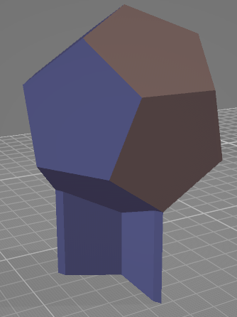 blank d12 with support by Cameron18556 | Download free STL model ...