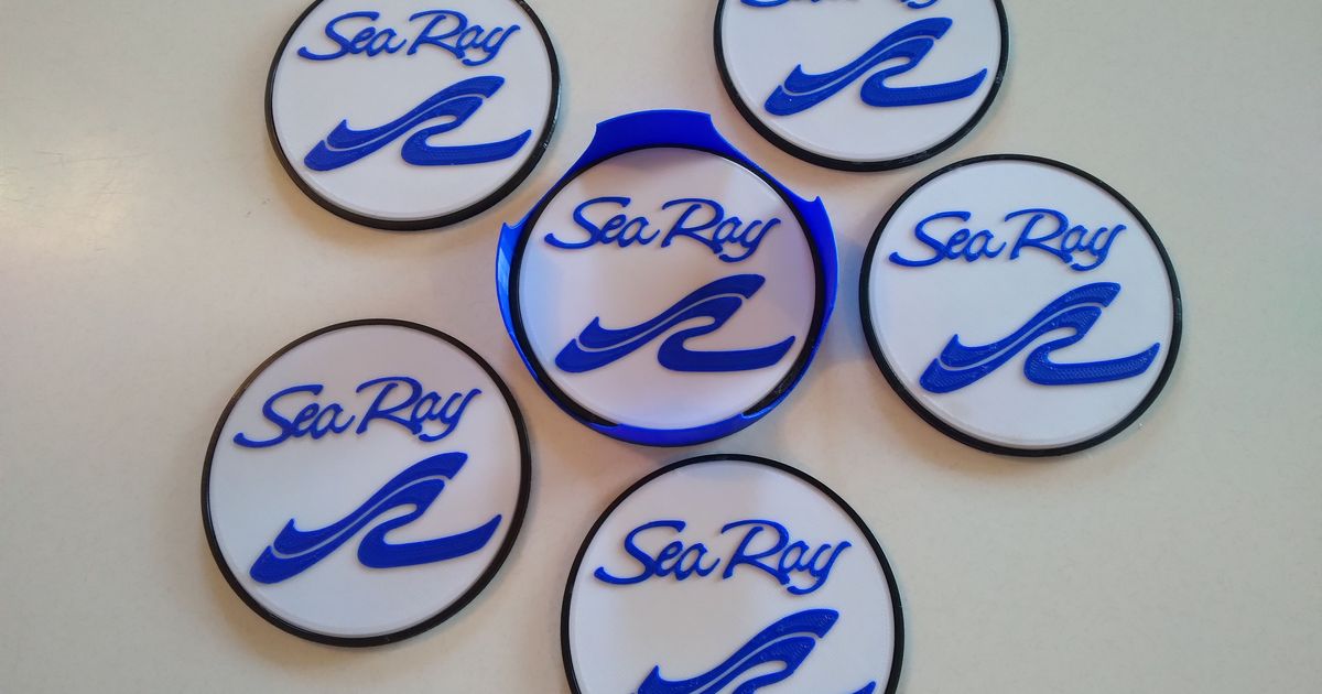 SeaRay Coaster Set by MadP 3D | Download free STL model | Printables.com