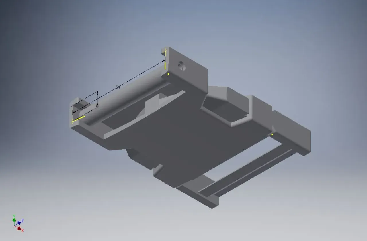 Belt Buckle and clip 54mm with Barrel for closed loops by riaanjvr3d ...