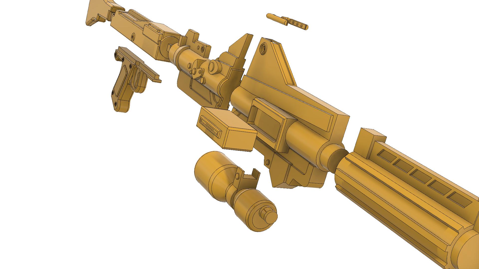 Star Wars - DC15A Heavy Blaster by KyleMc | Download free STL model ...
