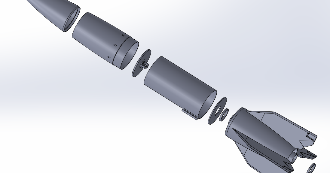 V2 Rocket Flying Version von Makers Workshop | Kostenloses STL-Modell ...